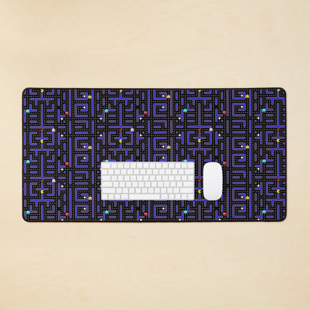 "Retro 80s Pixelated design featuring the iconic game and its maze ...