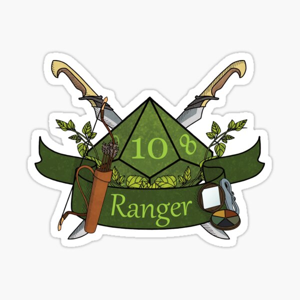" Dnd class - Ranger" Sticker for Sale by Silvia-Crow | Redbubble