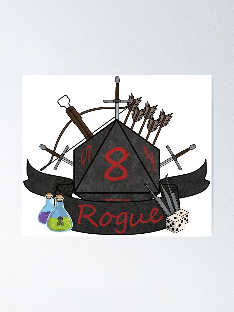 "Dnd class - Rogue" Poster for Sale by Silvia-Crow | Redbubble
