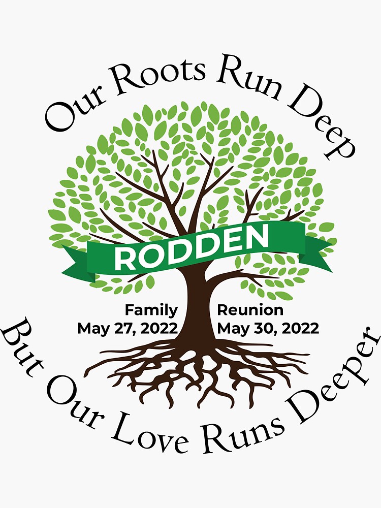 "Rodden Reunion 2022" Sticker for Sale by Reunion-Shop | Redbubble