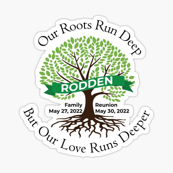 "Rodden Reunion 2022" Sticker for Sale by Reunion-Shop | Redbubble