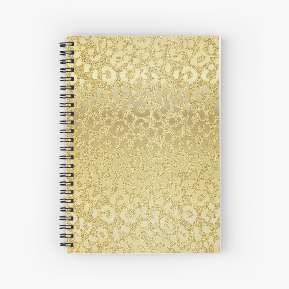 "Leopard Skin In Metallic Gold On Gold Glitter Background Graphic ...