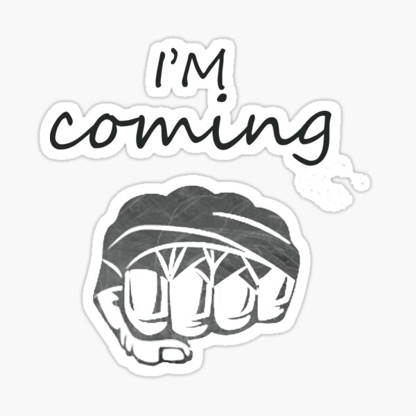 "The hero returns to the ring: i'm coming" Sticker for Sale by Bouaity ...