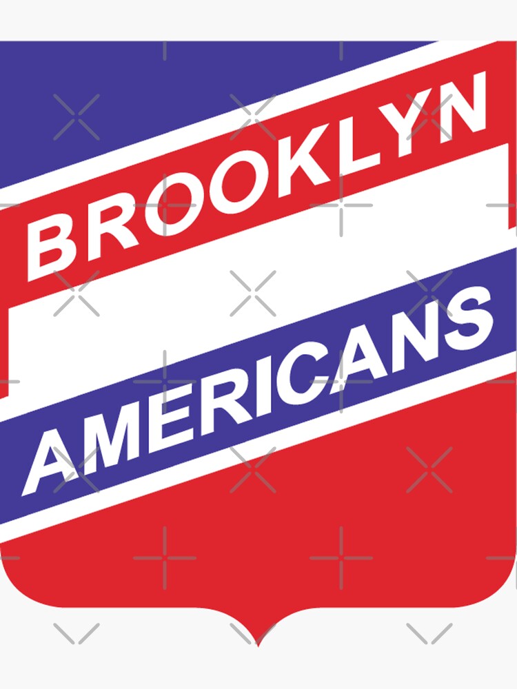 "Brooklyn Americans Vintage Logo" Sticker for Sale by TheSportsVault ...
