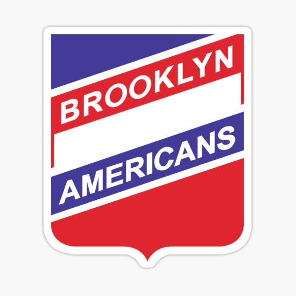 "Brooklyn Americans Vintage Logo" Sticker for Sale by TheSportsVault ...