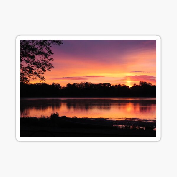 "Sunrise Over Sunset Lake - The Vicksburg Collection" Sticker for Sale ...