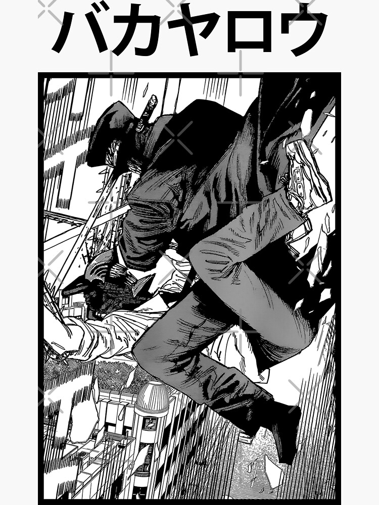 "DENJI VS SWORD DEMON CHAINSAW MAN" Sticker for Sale by SpikeZEM ...