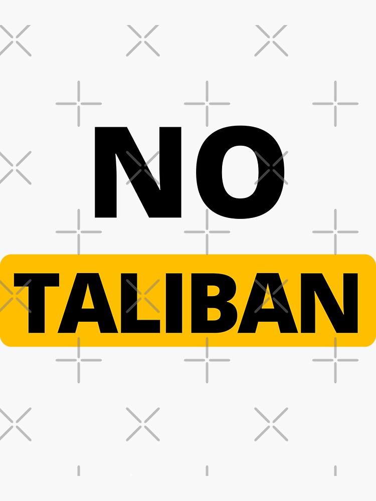 "No taliban Keep Fighting" Sticker for Sale by KMSgallery | Redbubble