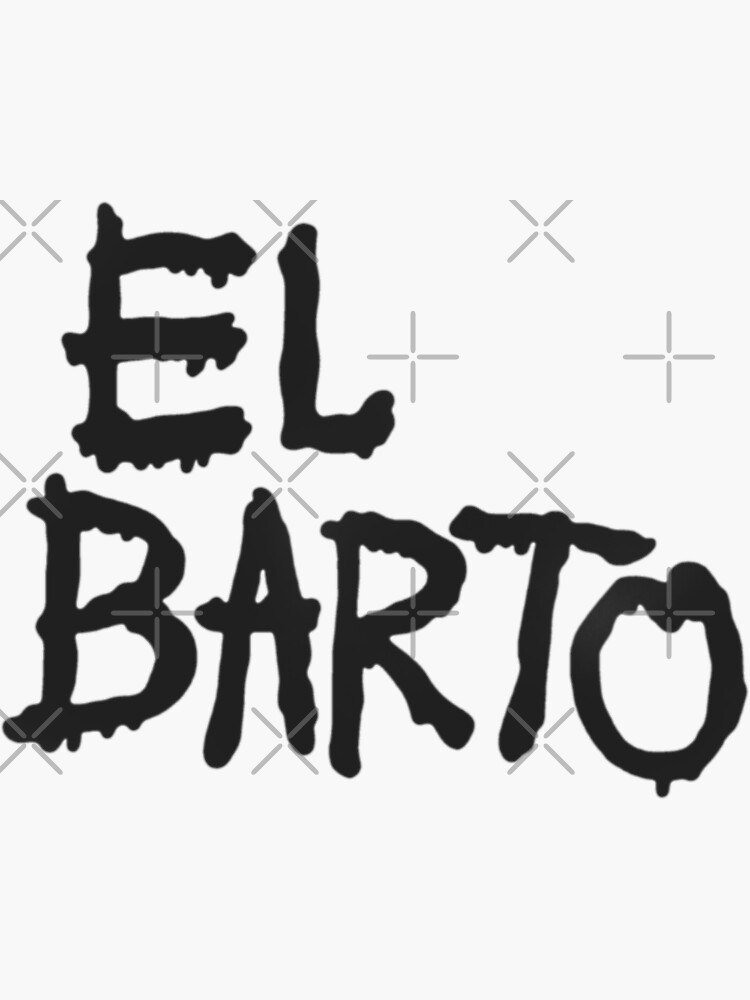 "El Barto Graffiti | The Simpsons Themed | @HeckinFarOut" Sticker for ...