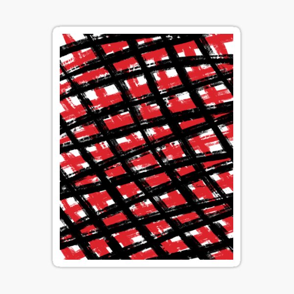 "Modern Plaid" Sticker for Sale by loeye | Redbubble