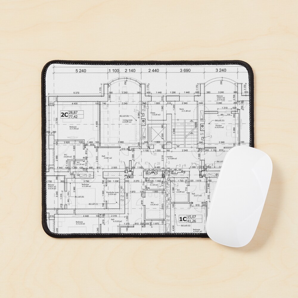"Detailed architectural floor plan, apartment layout, blueprint ...