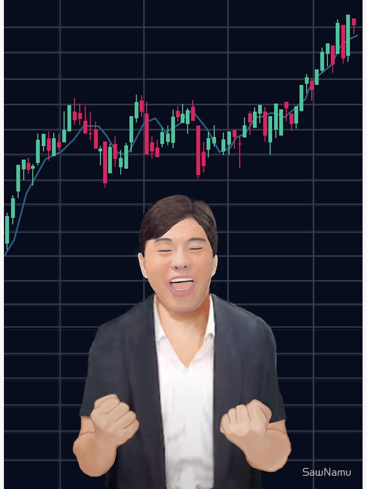 "Stocks rising" Sticker for Sale by SawNamu | Redbubble