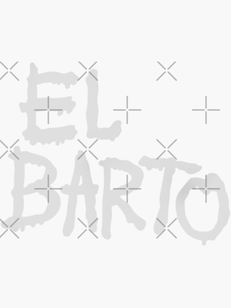 "El Barto Graffiti | The Simpsons Themed | @HeckinFarOut" Sticker for ...