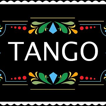 "Argentina Fileteado Porteño Style Tango Postcard" Sticker for Sale by ...