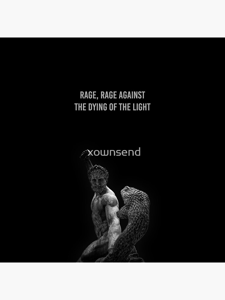 "RAGE, RAGE AGAINST THE DYING OF THE LIGHT | Poem | Dylan Thomas | Do ...