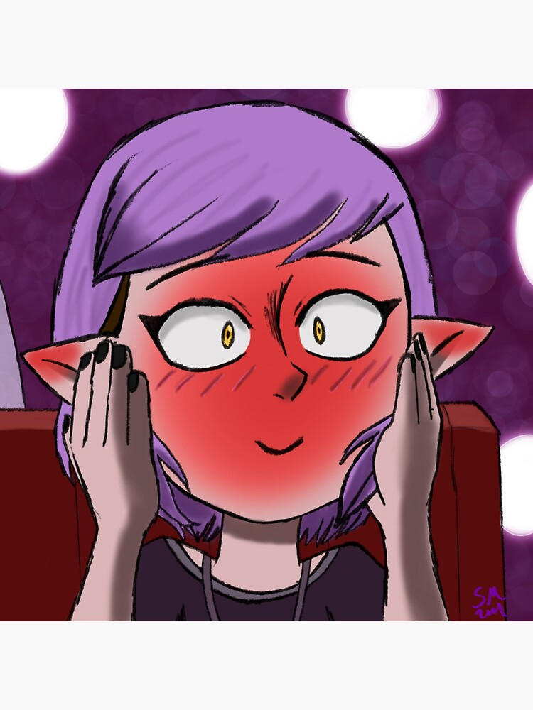 Amity Blight Being Classy Sticker For Sale By Kitsune Meme2 Redbubble