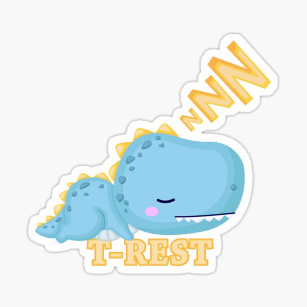 Pegatina «Trex T-Rest Chill Break Dino Dinosaurio T-Rex» de DerNerd ...