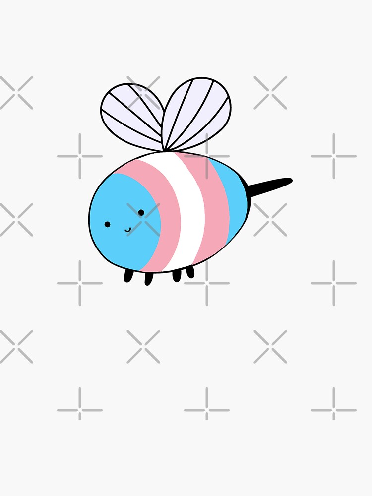 "Subtle Transgender Bee. transgender bee" Sticker for Sale by ...