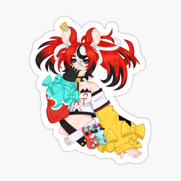 "Hakos Baelz (Hololive EN 2nd Gen) " Sticker for Sale by GeoRabbit ...