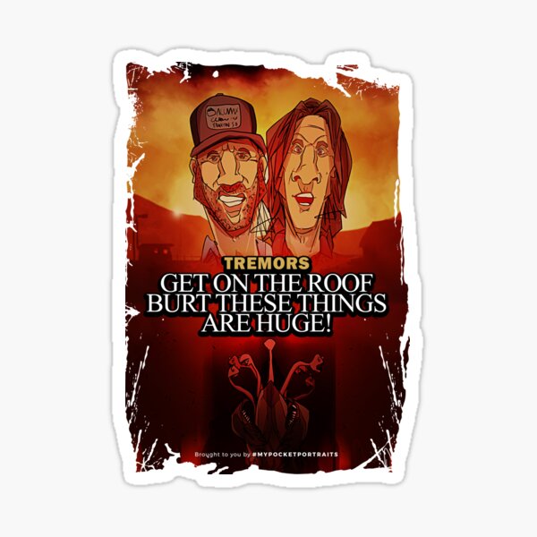 "Tremors" Sticker for Sale by MPPortraits | Redbubble
