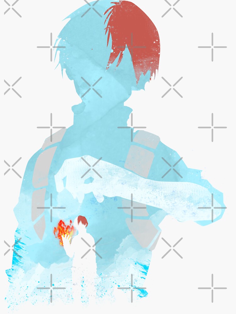 "Mha Todoroki" Sticker by Kayeee | Redbubble
