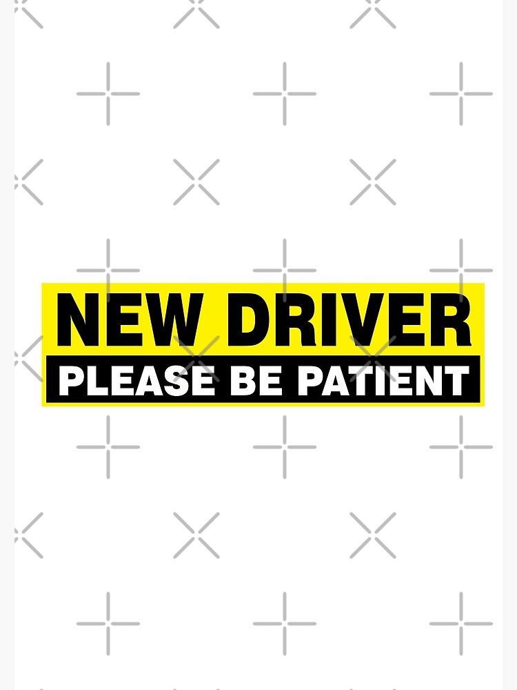 "New driver please be patient - New driver sign" Spiral Notebook by dev ...