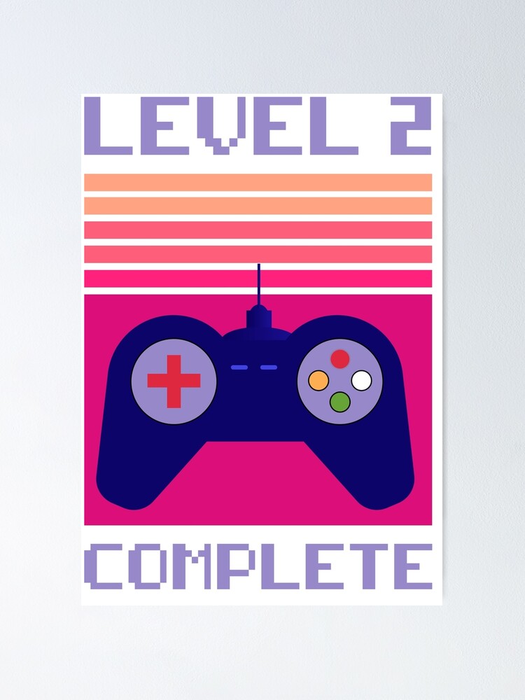 "Vintage Level 2 Complete Shirt – 2nd Wedding Anniversary" Poster by ...