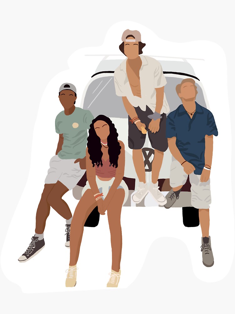 "OBX: Pogues with the Twinkie" Sticker for Sale by trippyhippie21 ...