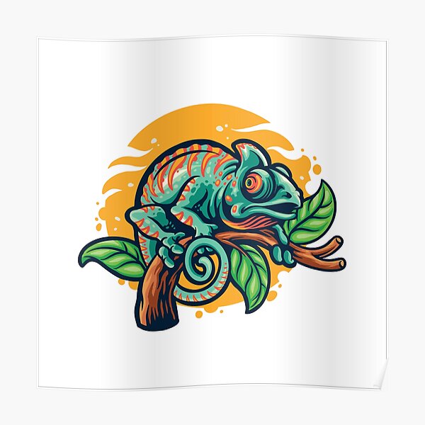 "stoned lizard" Poster for Sale by Waelaffichage | Redbubble