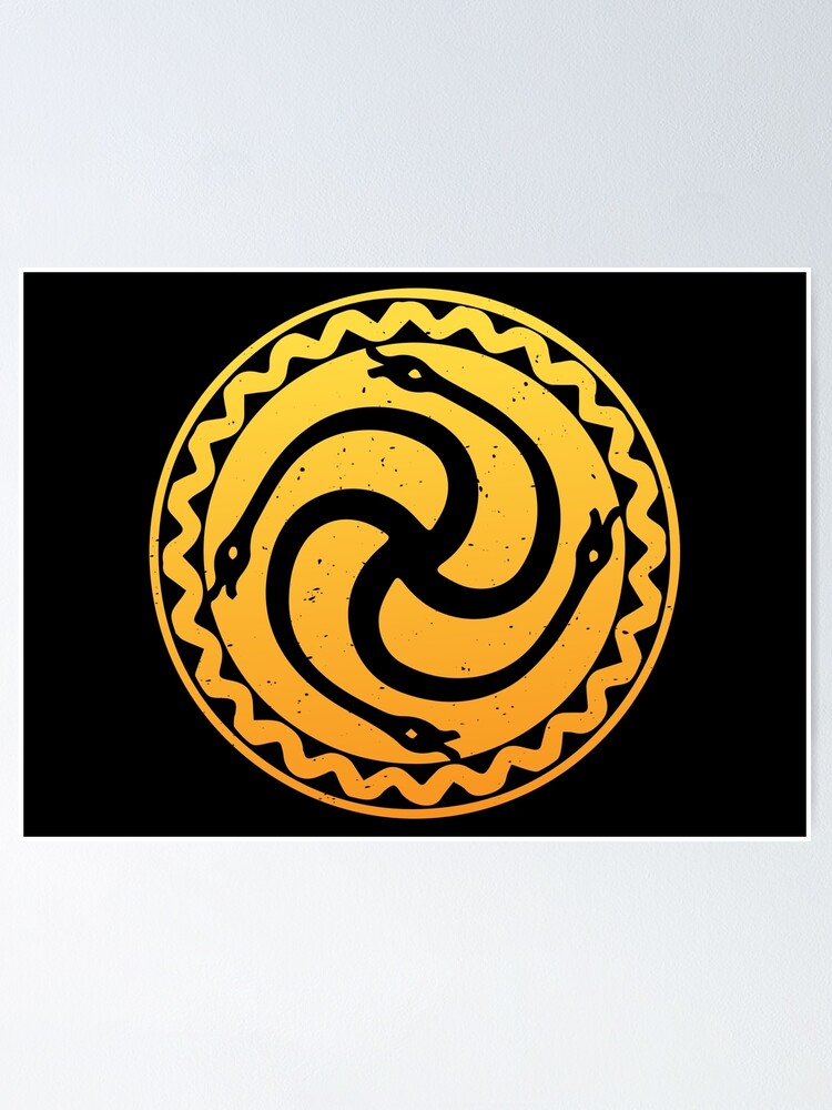 Póster «Símbolo de la bandera de Romuvan de la religión de Romuva» de ...