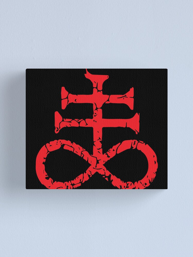 "Brimstone Satanic Cross Symbol" Canvas Print for Sale by ...