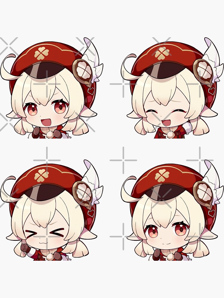 "Klee Genshin Impact Chibi Aufkleber-Set" Sticker von dudu-inpajamas ...