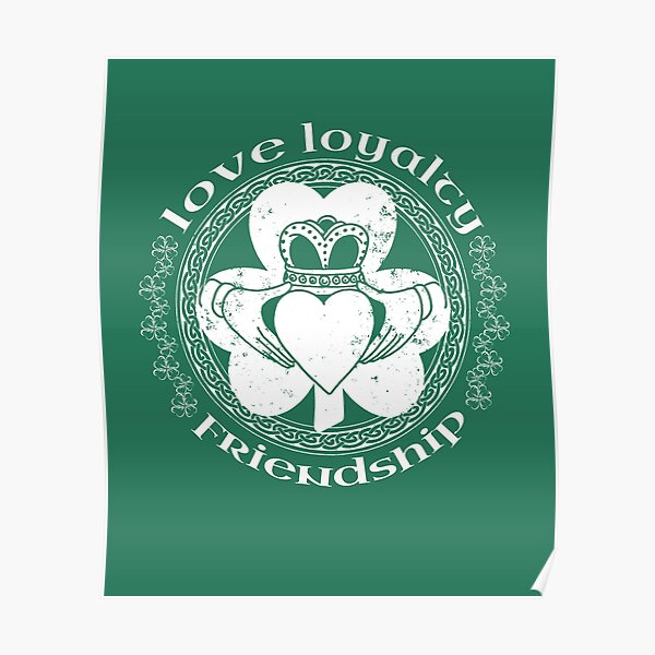 "Irish Claddagh Ring Symbol Love Loyalty Friendship Celtic Knot ...