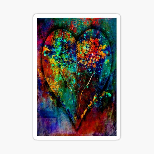 "Love of nature" Sticker for Sale by redwitchart | Redbubble