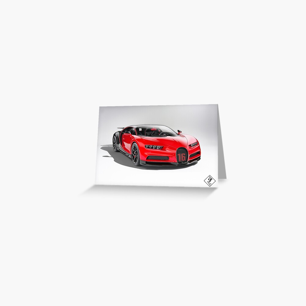 "Bugatti Chiron" Greeting Card for Sale by BK-Fishing | Redbubble