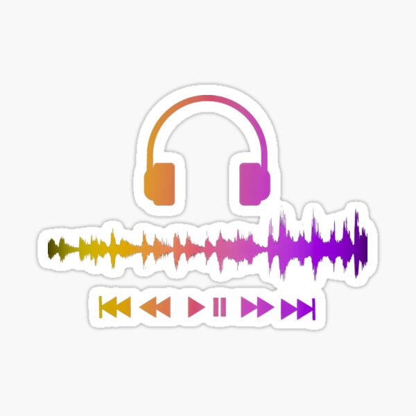 "Music player" Sticker by BonsaidoPoh | Redbubble