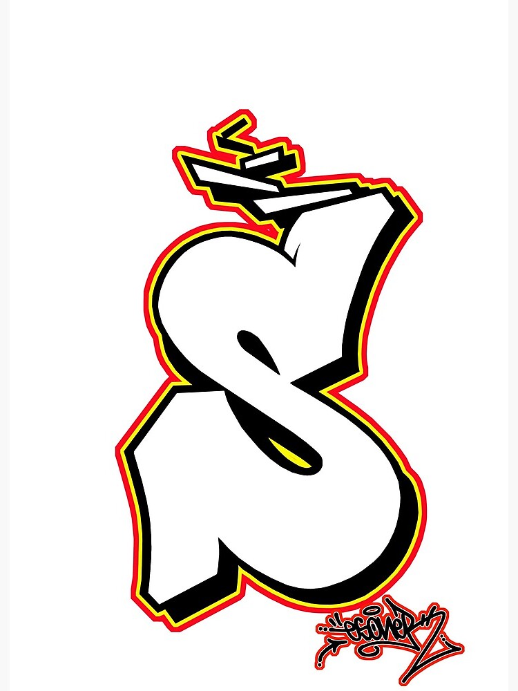 " LETTER S BY ESONE URBAN GRAFFITI STREET STYLE " Art Board Print for ...