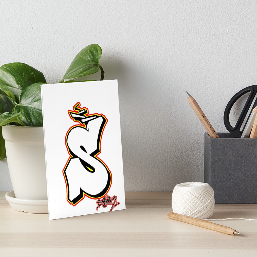 " LETTER S BY ESONE URBAN GRAFFITI STREET STYLE " Art Board Print for ...