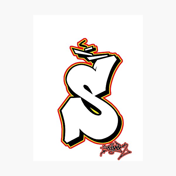 " LETTER S BY ESONE URBAN GRAFFITI STREET STYLE " Photographic Print ...