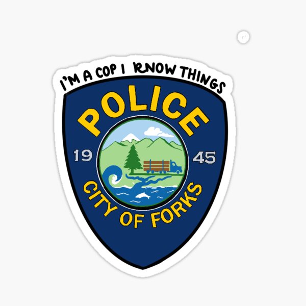 "Twilight Charlie Swan Police Badge" Sticker by emilygibbs251 | Redbubble