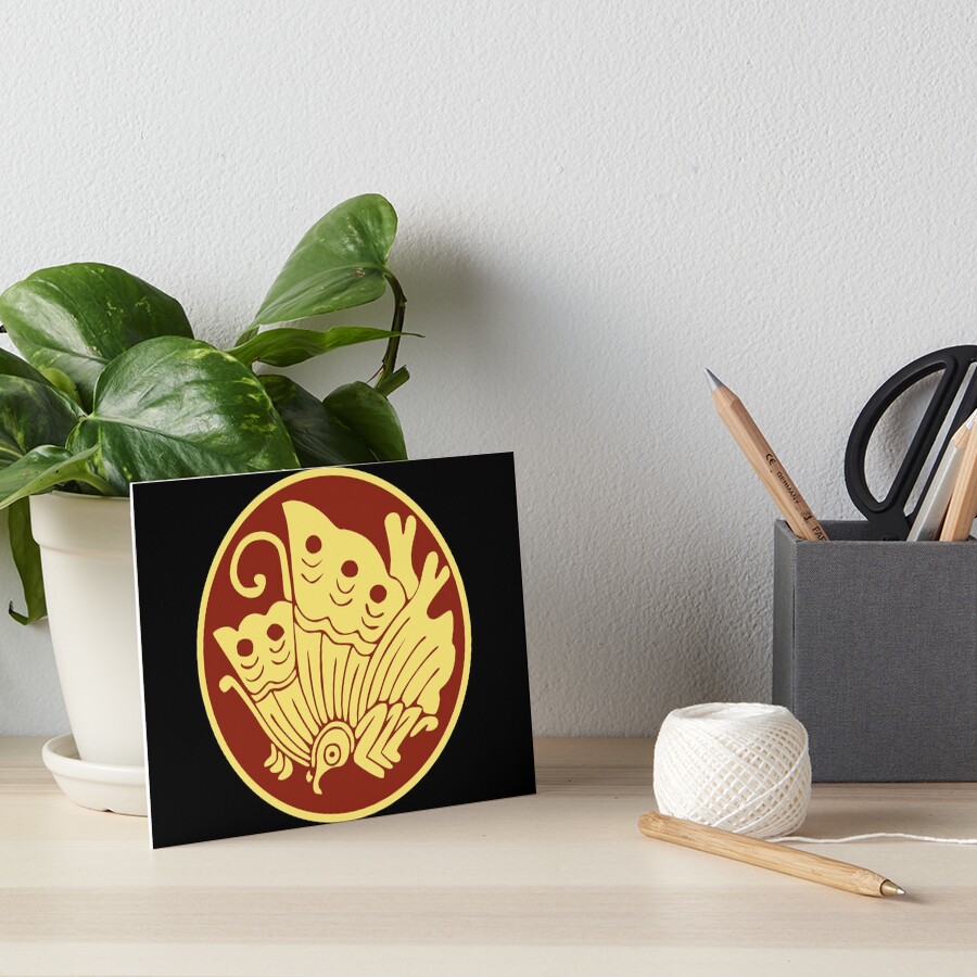 Lámina rígida «Símbolo de la cresta japonesa de Taira Clan Mon Kamon ...