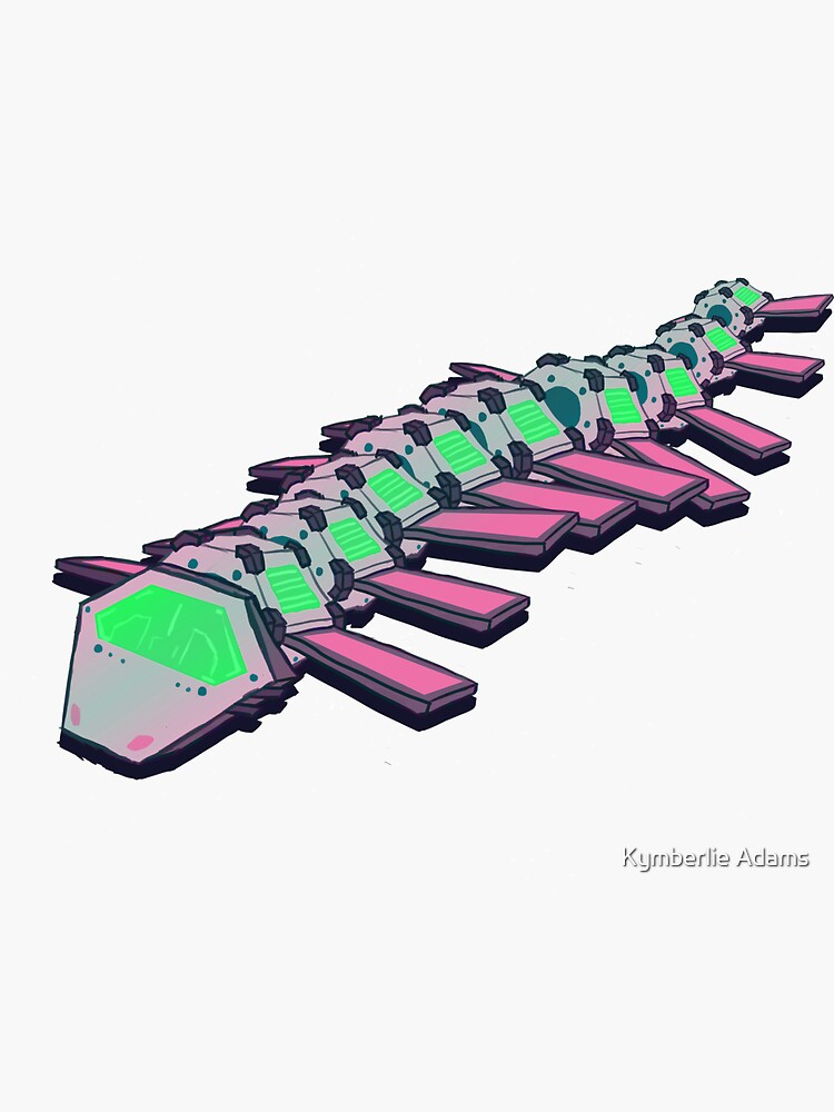 "Space Centipede" Sticker by billiemilou | Redbubble