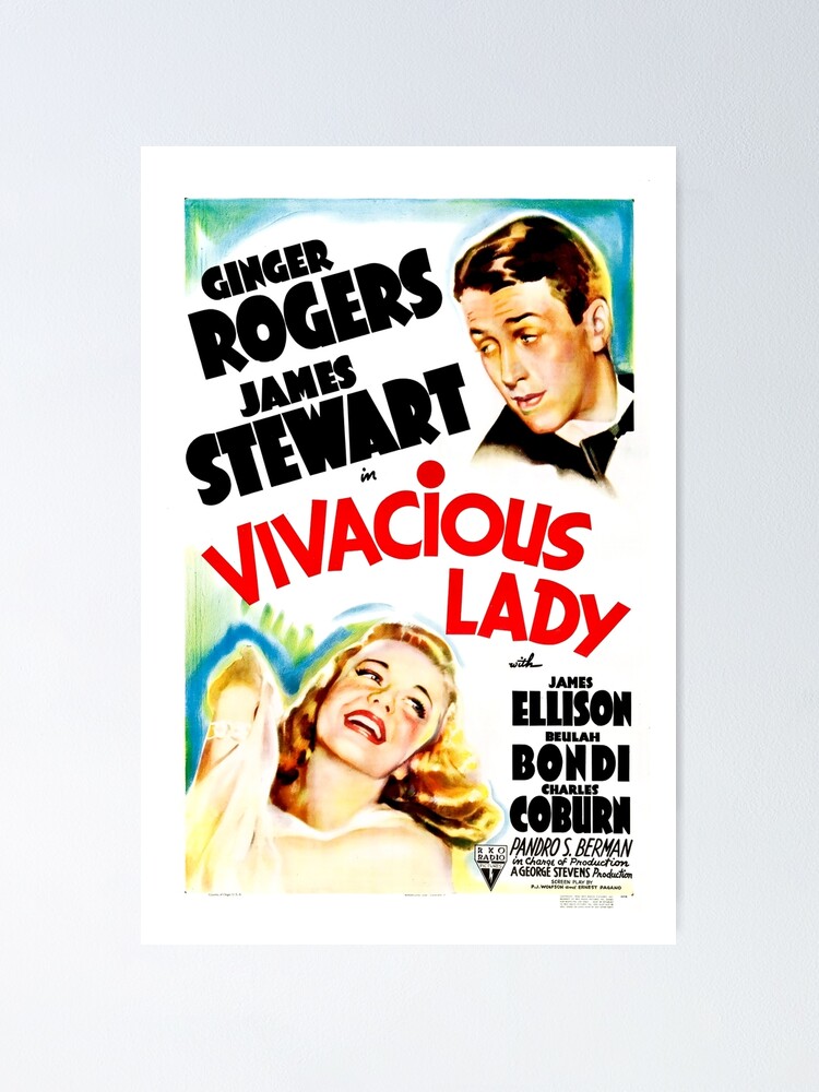 "Vivacious Lady (1938) Movie Poster" Poster for Sale by ForTheAges ...