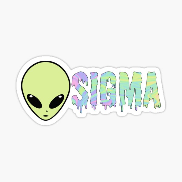 "sigma alien" Sticker by lawjfree | Redbubble