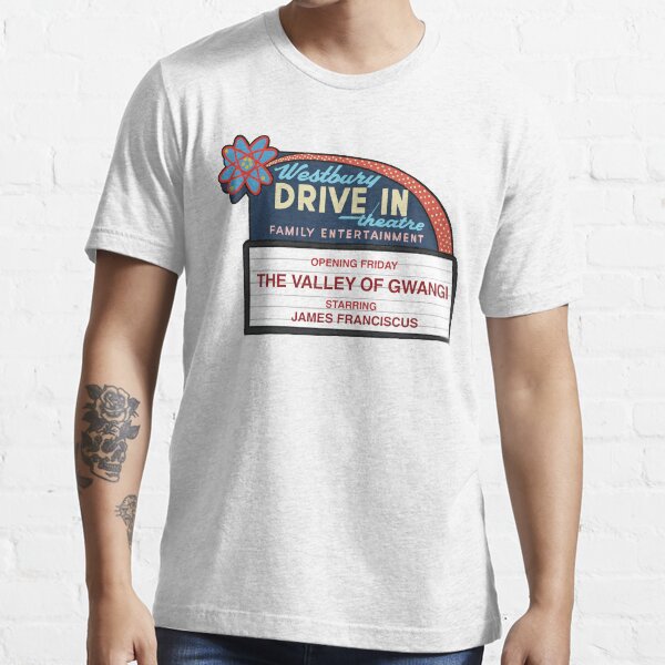 "Retro Drive-In Movie The Valley of Gwangi Marquee" T-shirt for Sale by ...