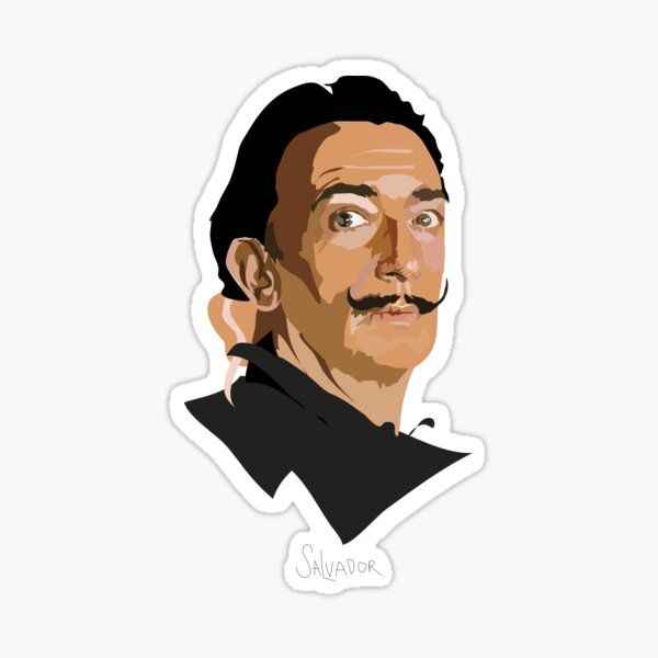 "Salvador Dali - Artist Series" Sticker for Sale by annamckay | Redbubble