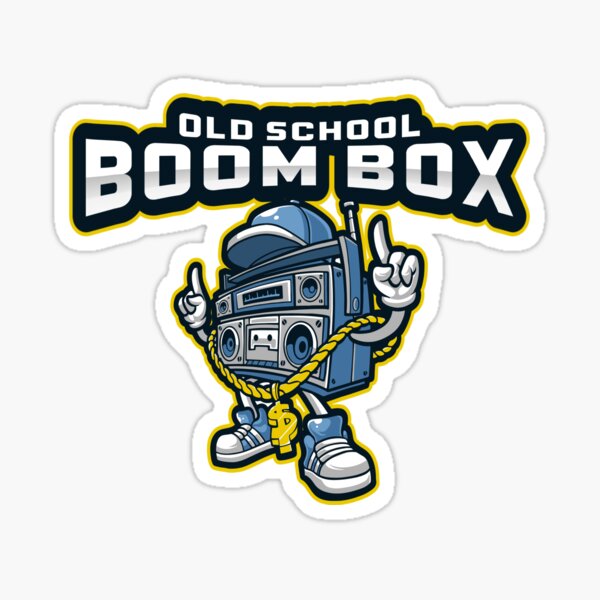 "Old School Boom Box" Sticker for Sale by Djaydesigntees | Redbubble