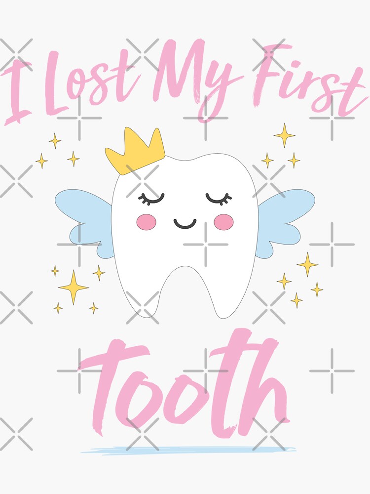 "I Lost My First Tooth for kids wiggly teeth " Sticker for Sale by ...