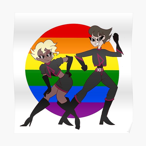 Poster « Pride Agent One and Two Helluva Boss », par Mrs-Disaster ...