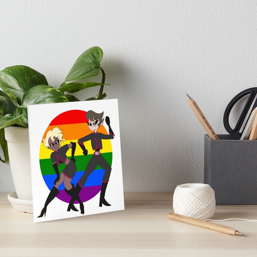 "Pride Agent One and Two Helluva Boss " Art Board Print for Sale by Mrs ...